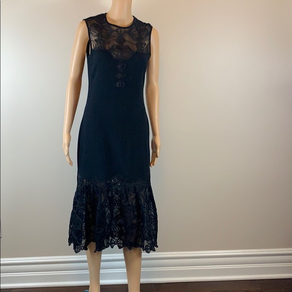 Jonathan Simkhai | Dresses | Jonathan Simkhai Black Corded Lace Midi ...